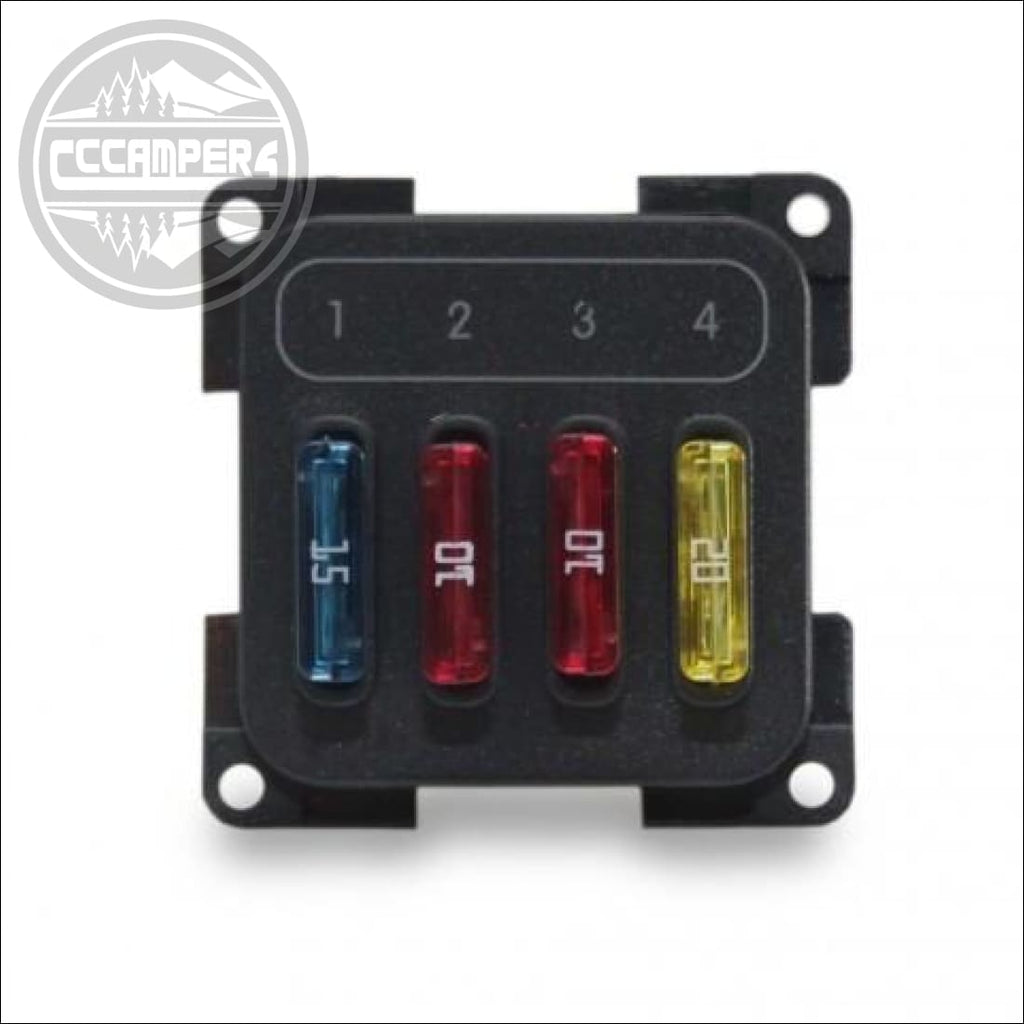 CBE 12v Electrical 4 Fuse Box Module – cccampers.myshopify.com